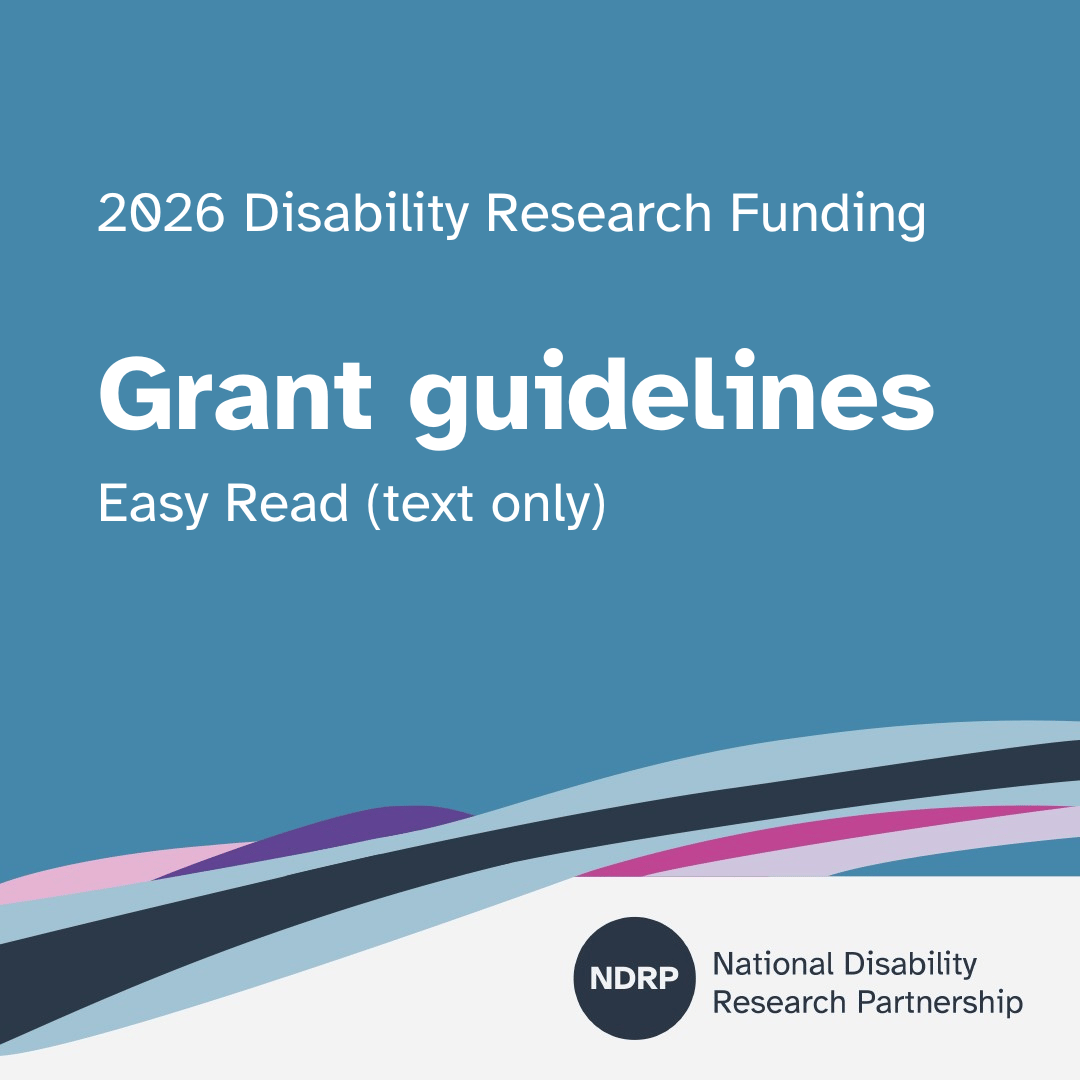 2026 Disability Research Funding
