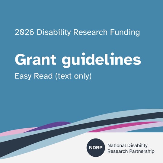 2026 Disability Research Funding